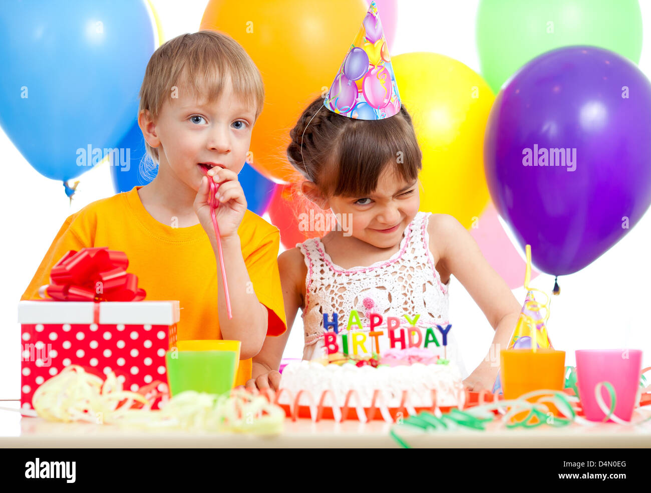 Birthday party children funny hi-res stock photography and images - Alamy