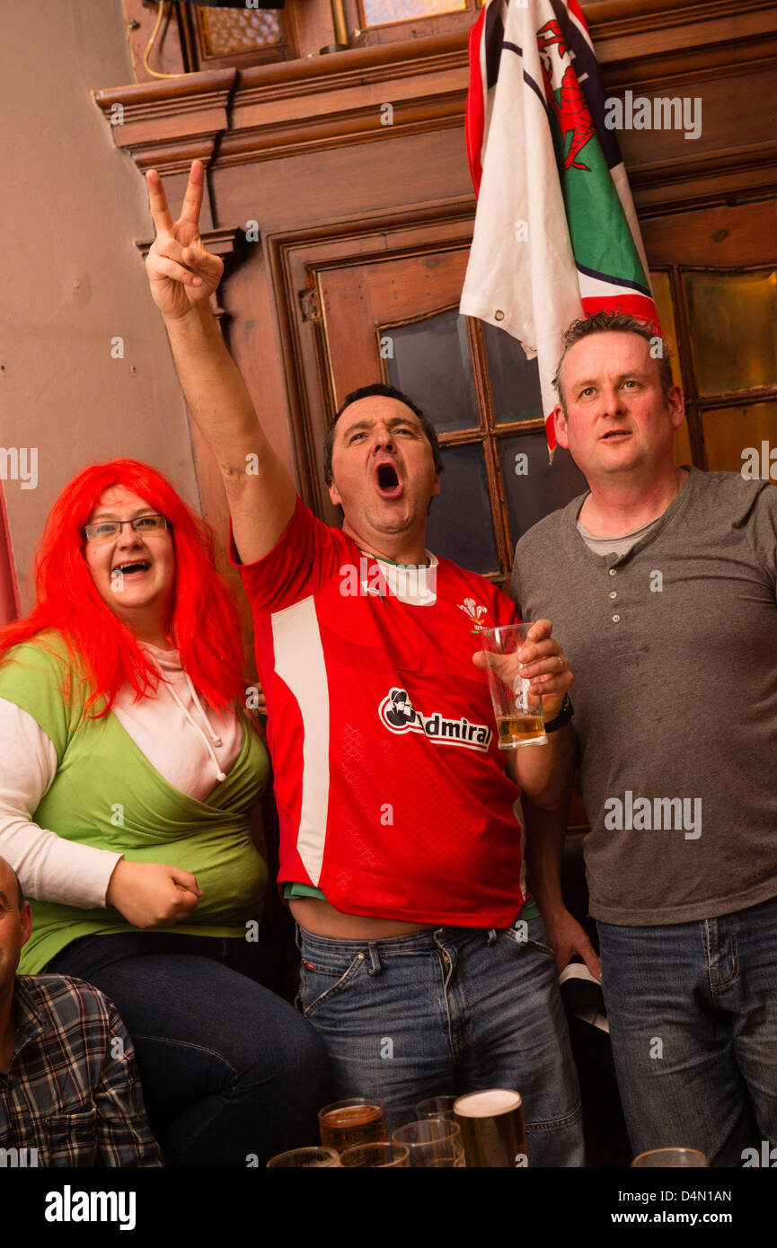Aberystwyth, Wales, UK. Saturday 16 March 2013. Scores of Welsh rugby ...