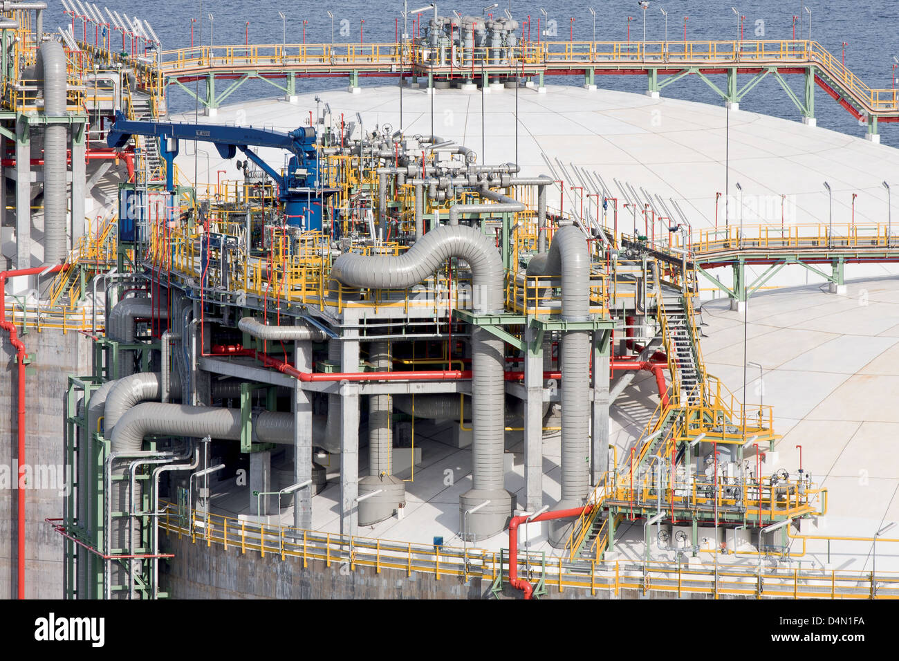 The regasification Musel, Gijón, Asturias, Spain Stock Photo - Alamy