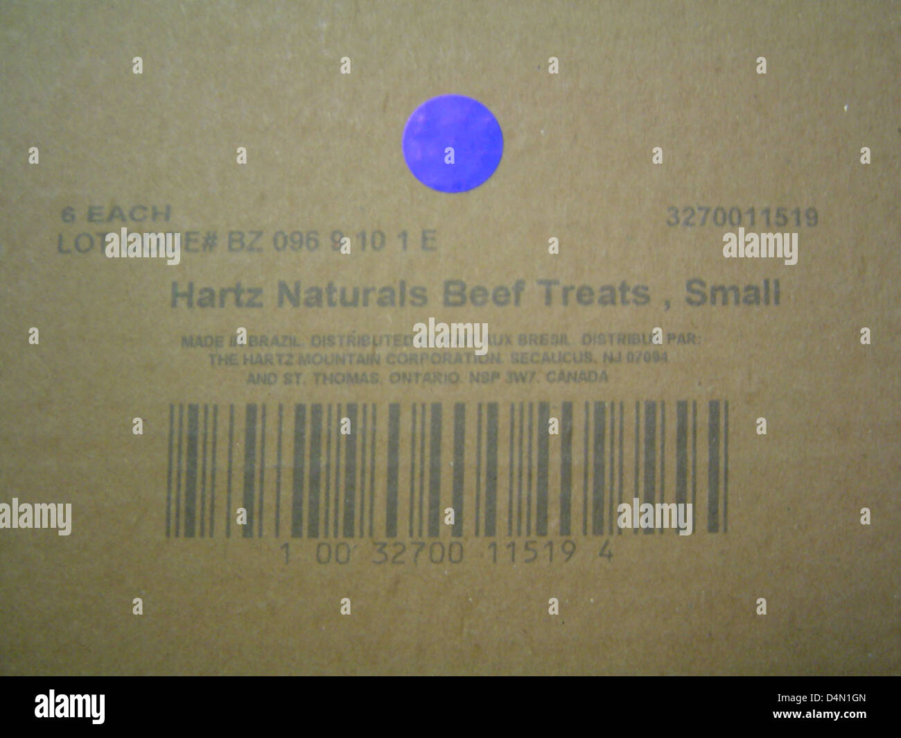 Hartz Mountain Corporation has issued a recall for certain dog treats ...