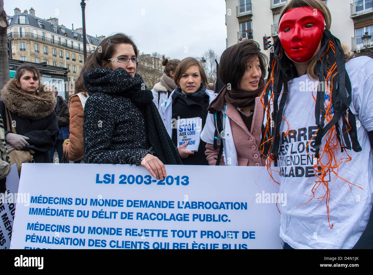Paris, France, Crowd People, Women, French N.G.O's protesting Anti ...