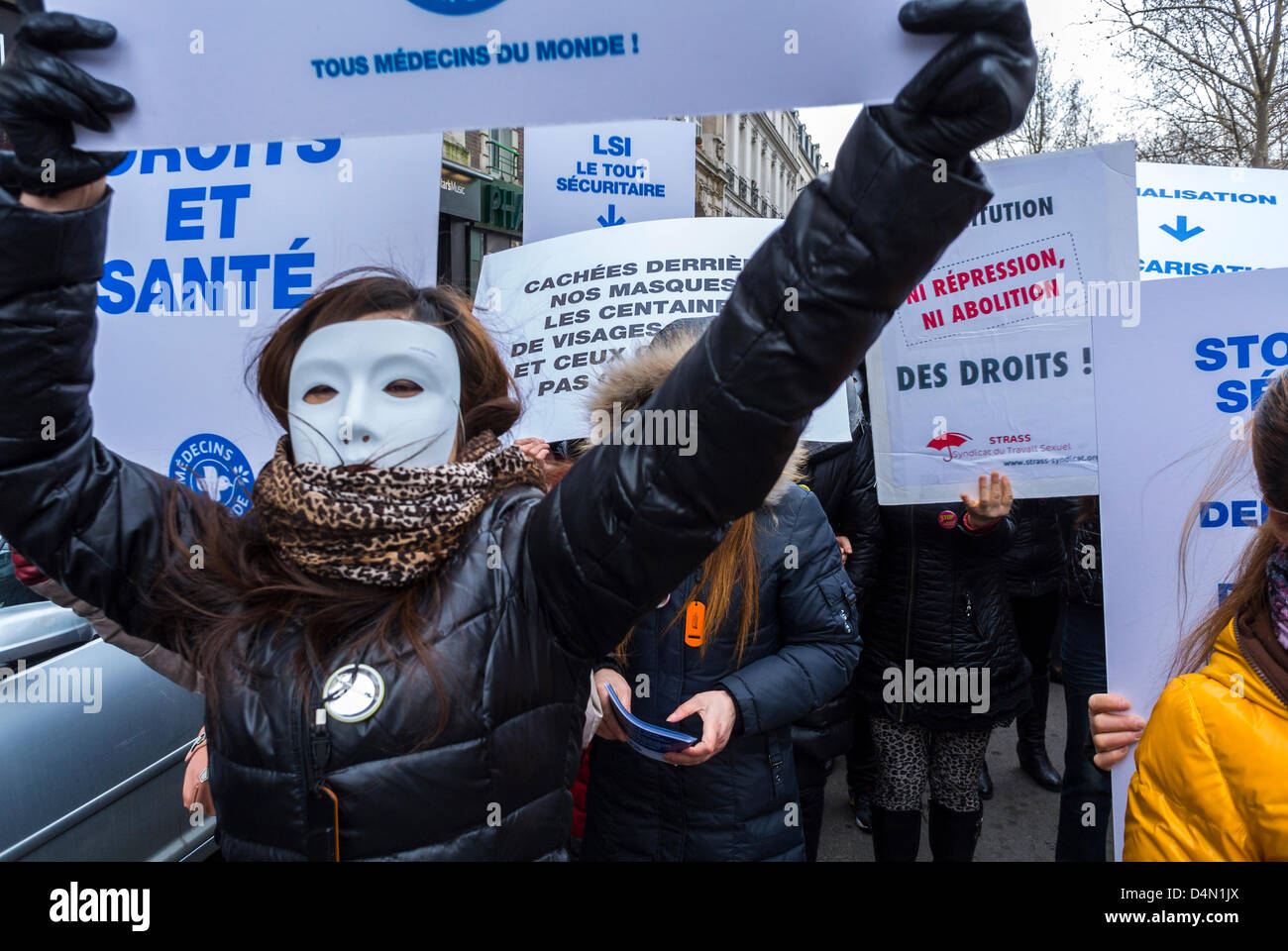 Paris, France, French N.G.O's protesting Anti-Prostitution Law ...