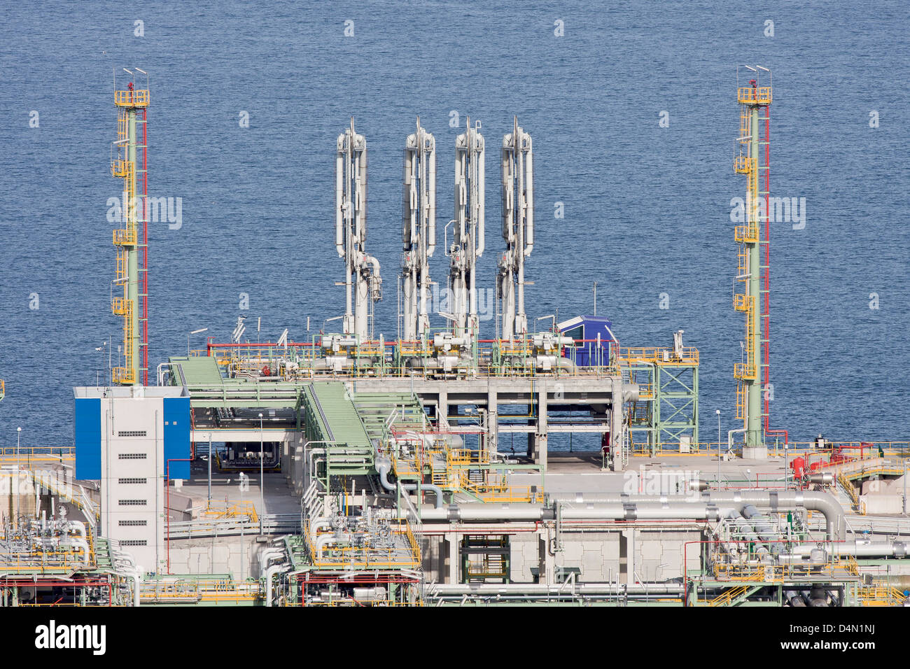 The regasification Musel, Gijón, Asturias, Spain Stock Photo - Alamy