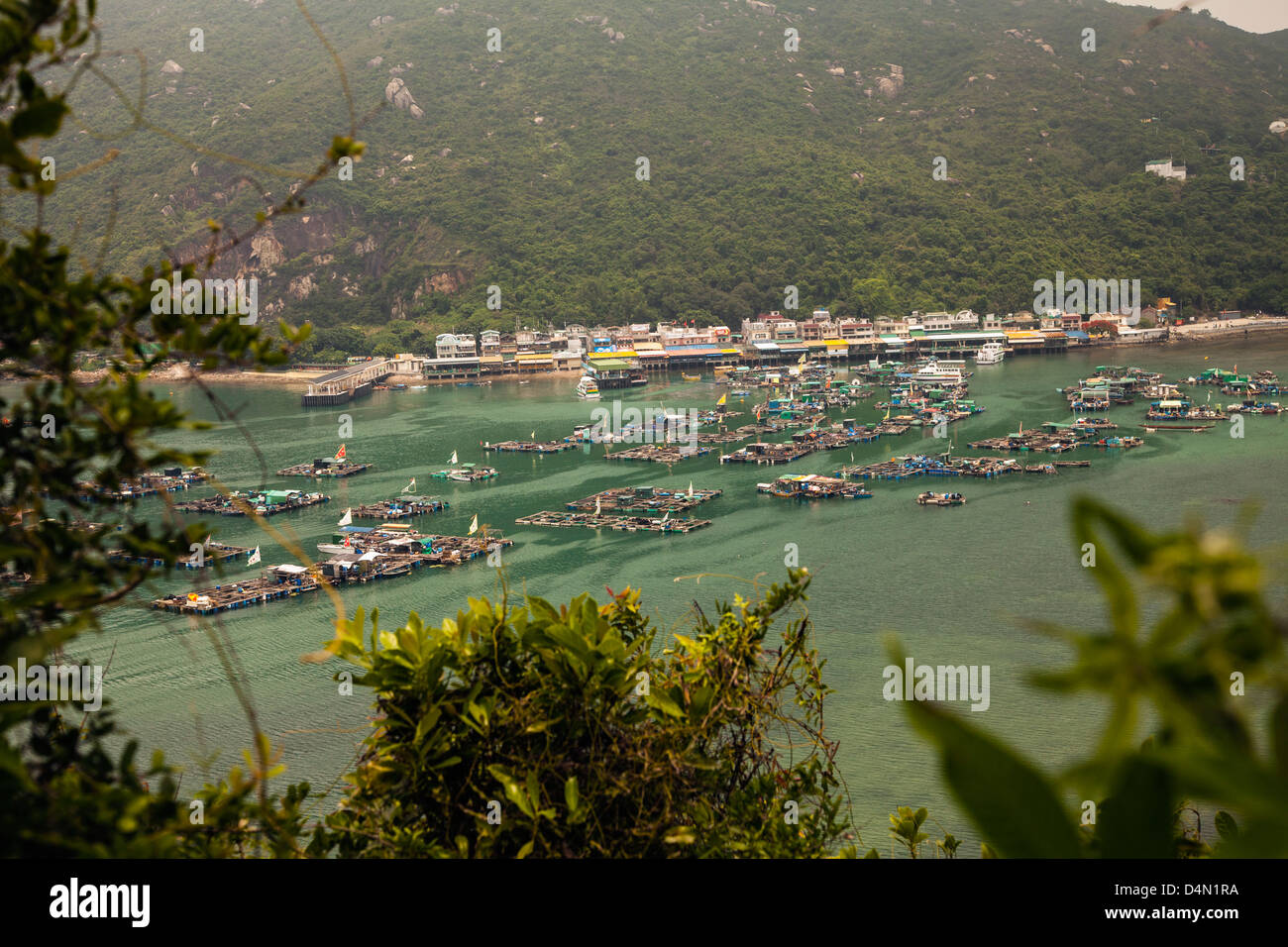 Yung Shue Wan village, Lamma Island, Hong Kong, China, Asia Stock Photo ...