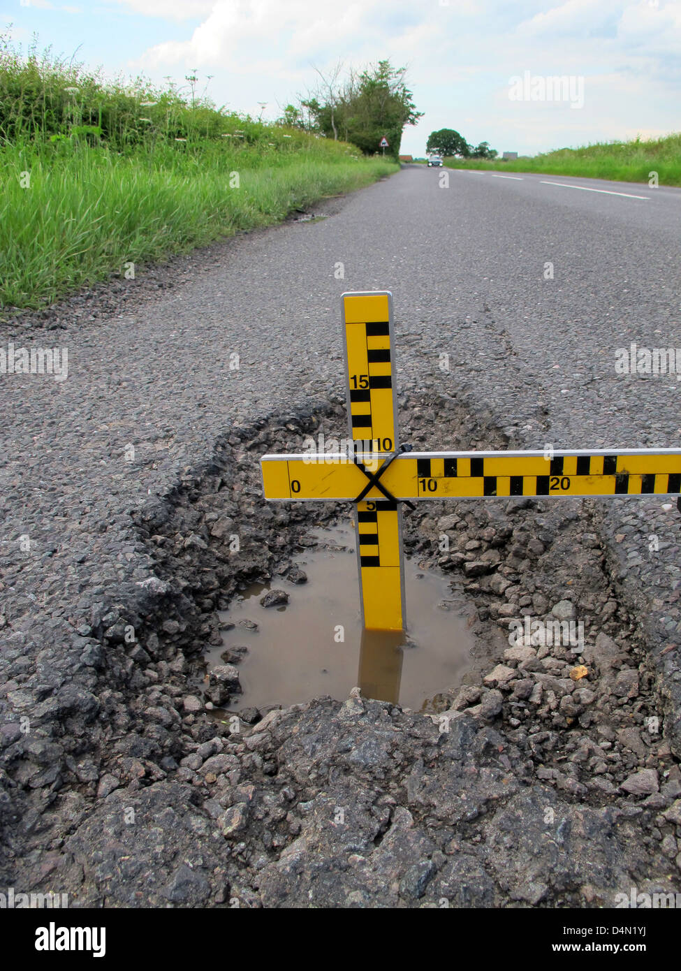 Potholes, mechanical failures, defect measure instrument, survey ...