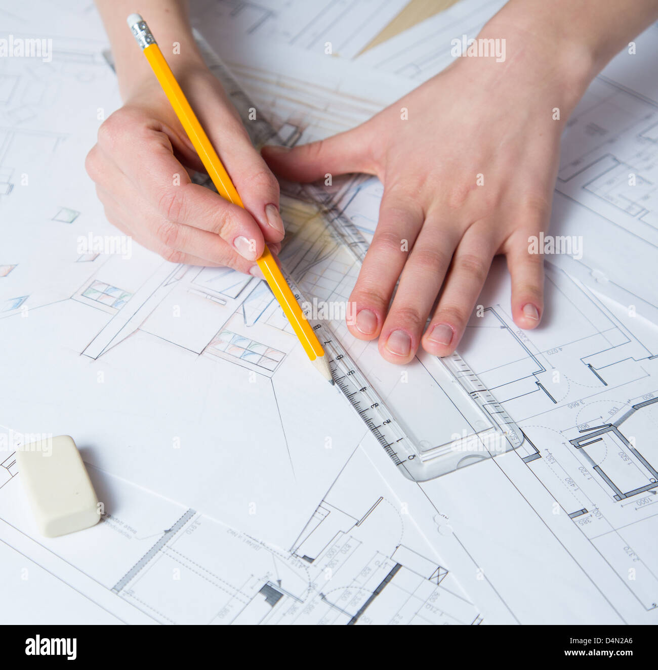 Architectural drawing pencils hi-res stock photography and images - Alamy