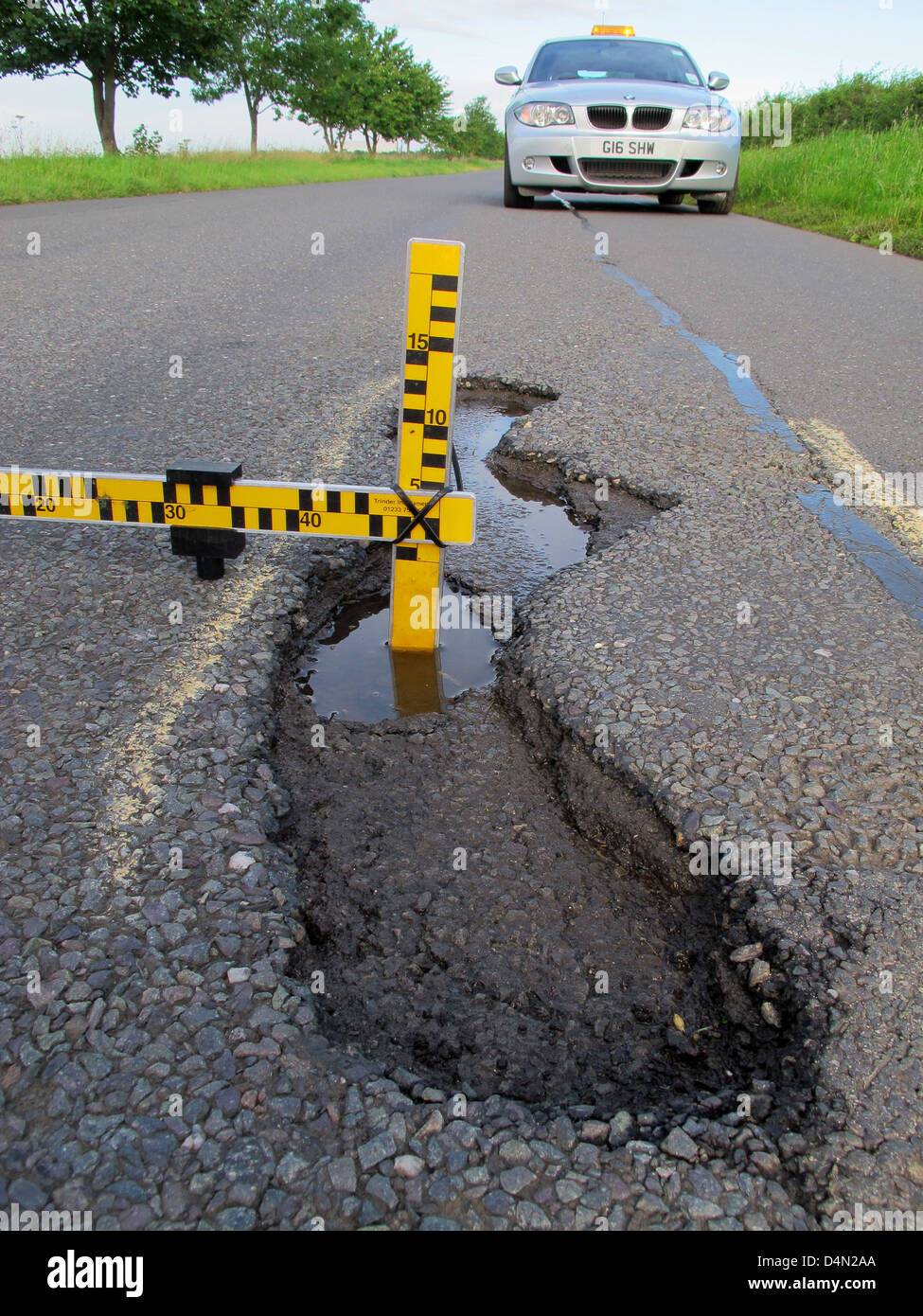 Potholes, mechanical failures, defect measure instrument, survey ...