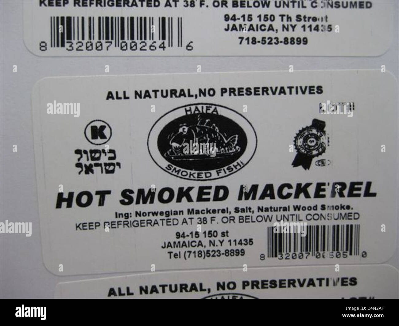 D & M Smoked Fish Inc. has recalled specific batches of Haifa Smoked ...