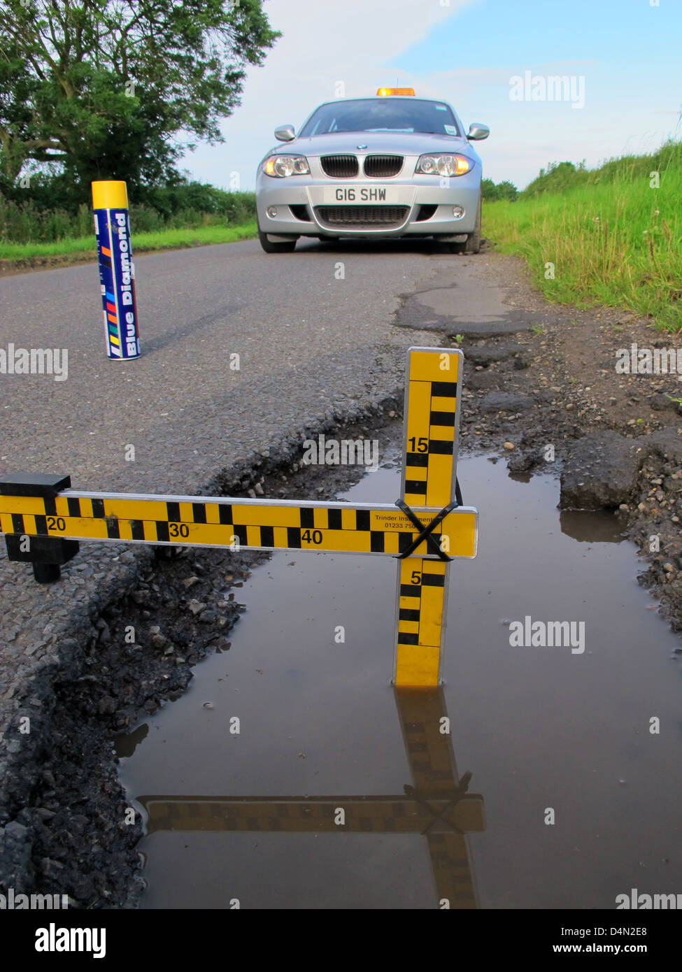 Potholes, mechanical failures, defect measure instrument, survey ...