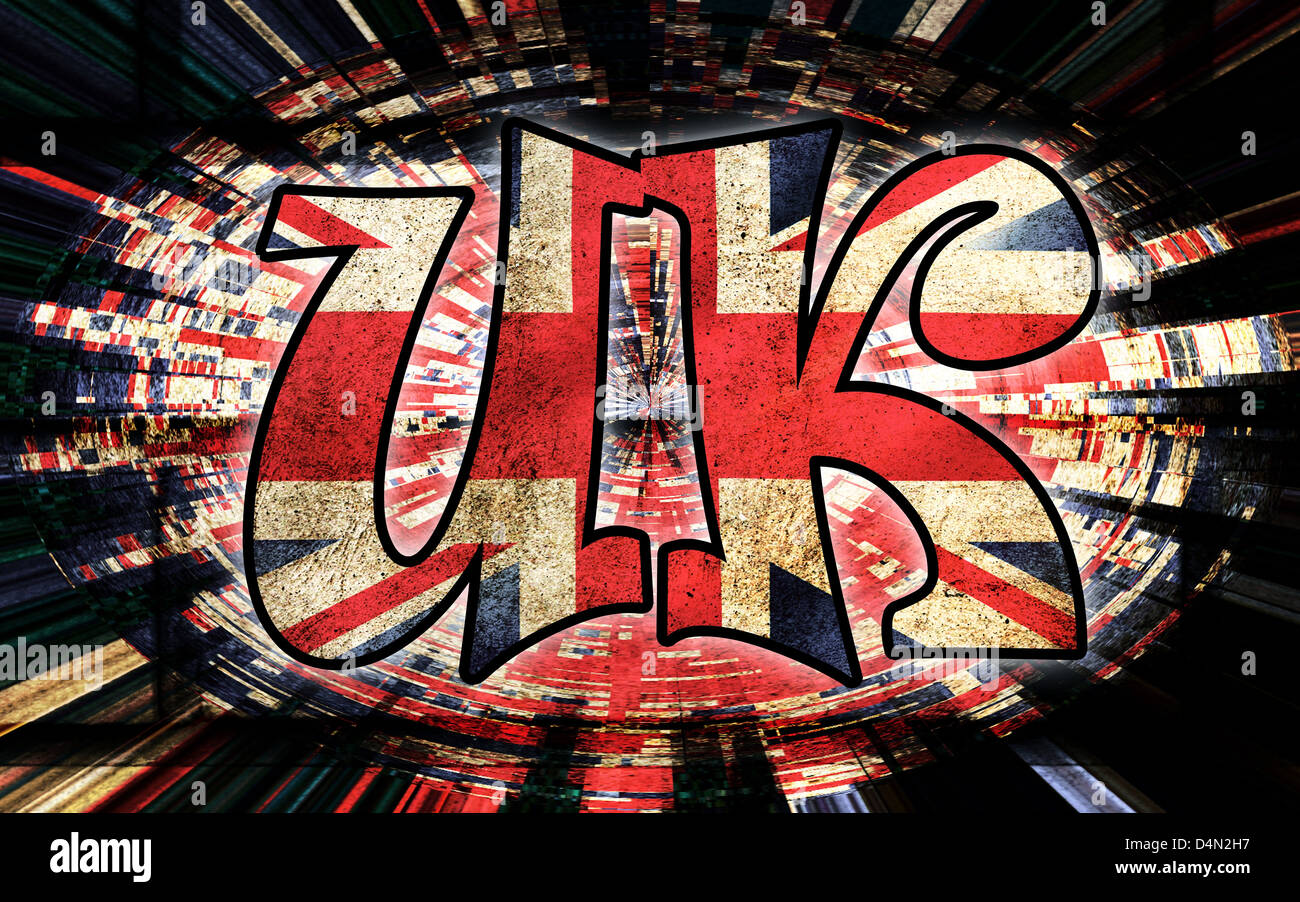 United kingdom sign on abstract background Stock Photo - Alamy
