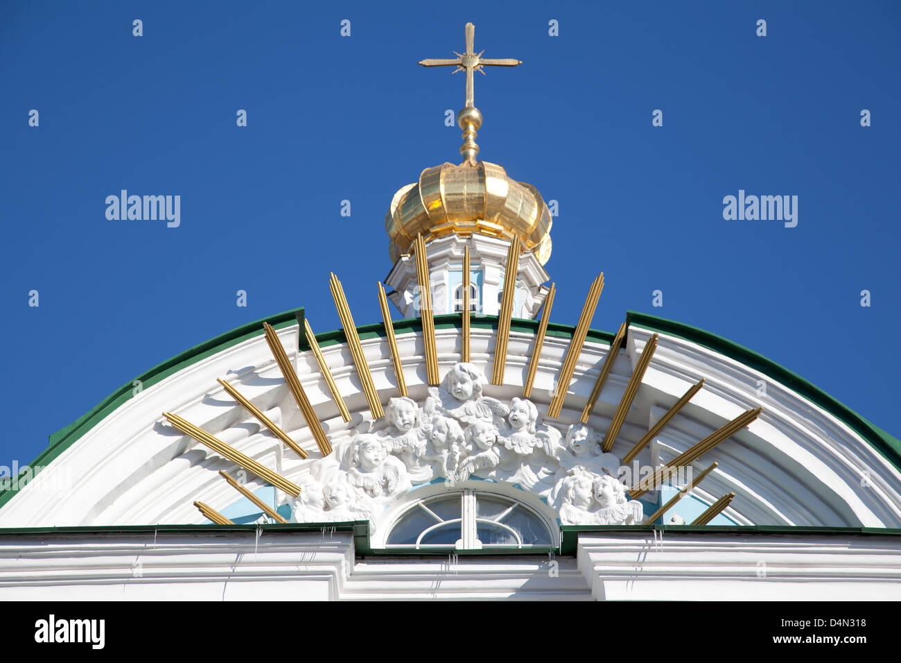 Datal decoration. St. Nicholas Naval Cathedral in St. Petersburg ...