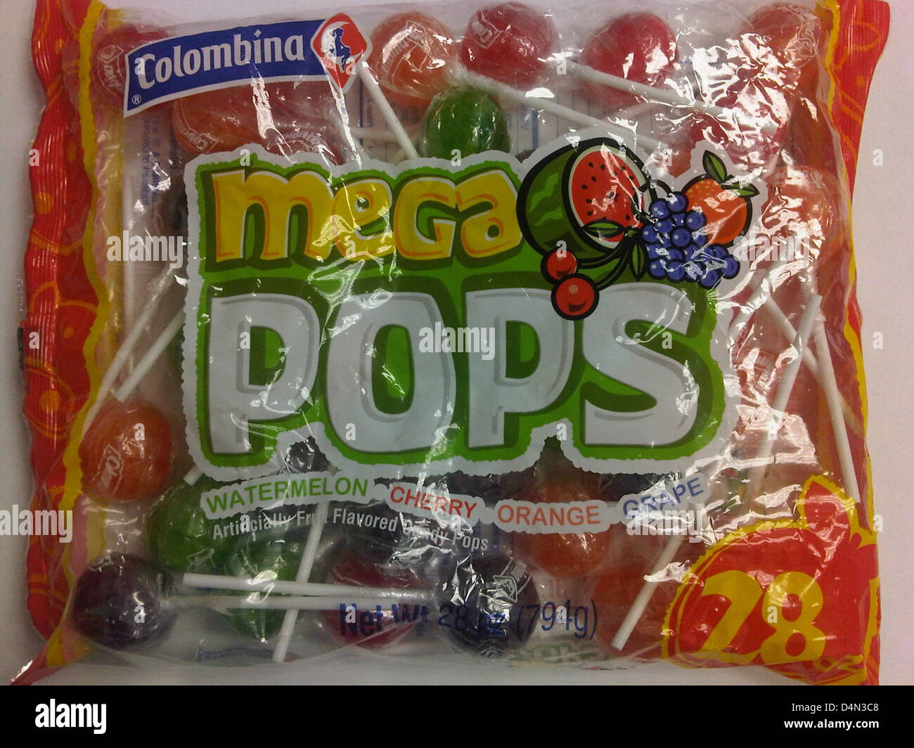 Colombina S.A. has recalled Mega Pops flavored lollipops due to ...