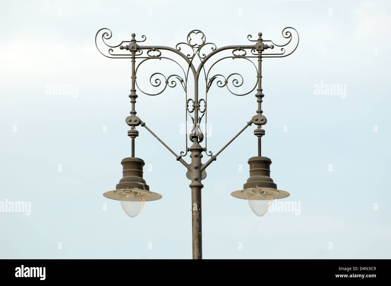 Old lamppost, Sibiu, Transylvania, Romania, Europe Stock Photo - Alamy