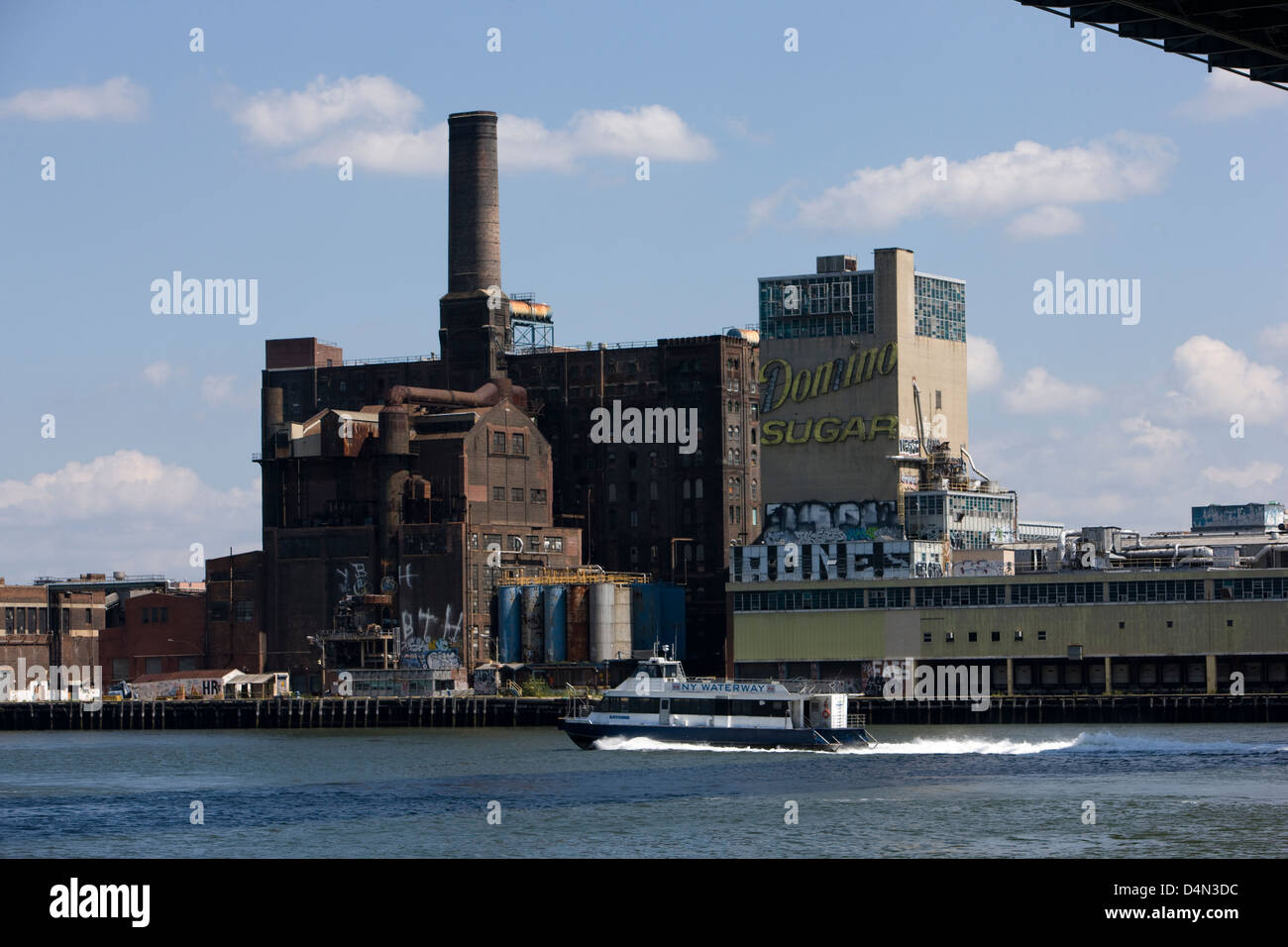 The derelict and abandoned Donimo Sugar factory building in New York ...