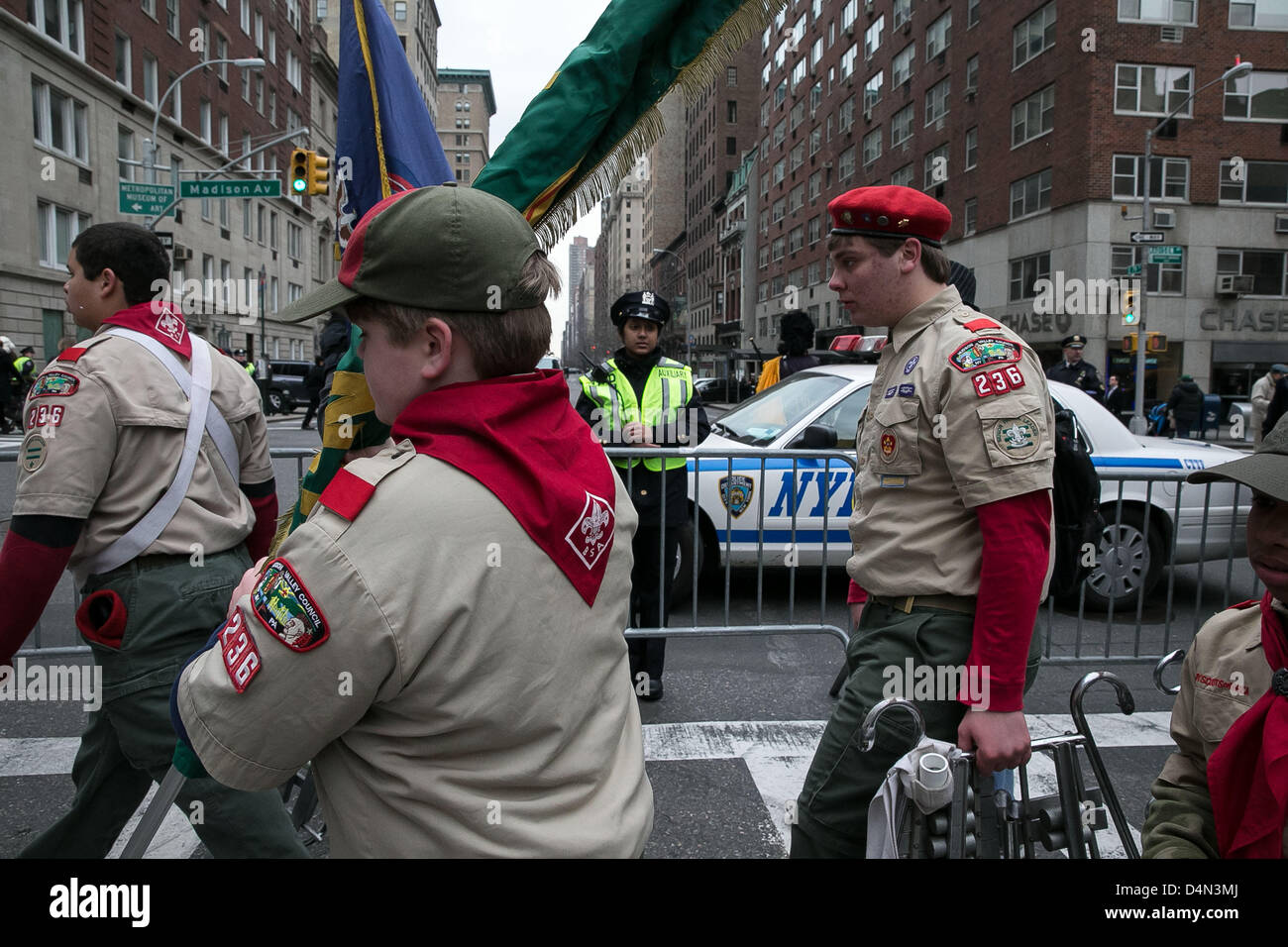 March, 16th, 2013, New York, NY, USA : Hundreds of thousands of people ...
