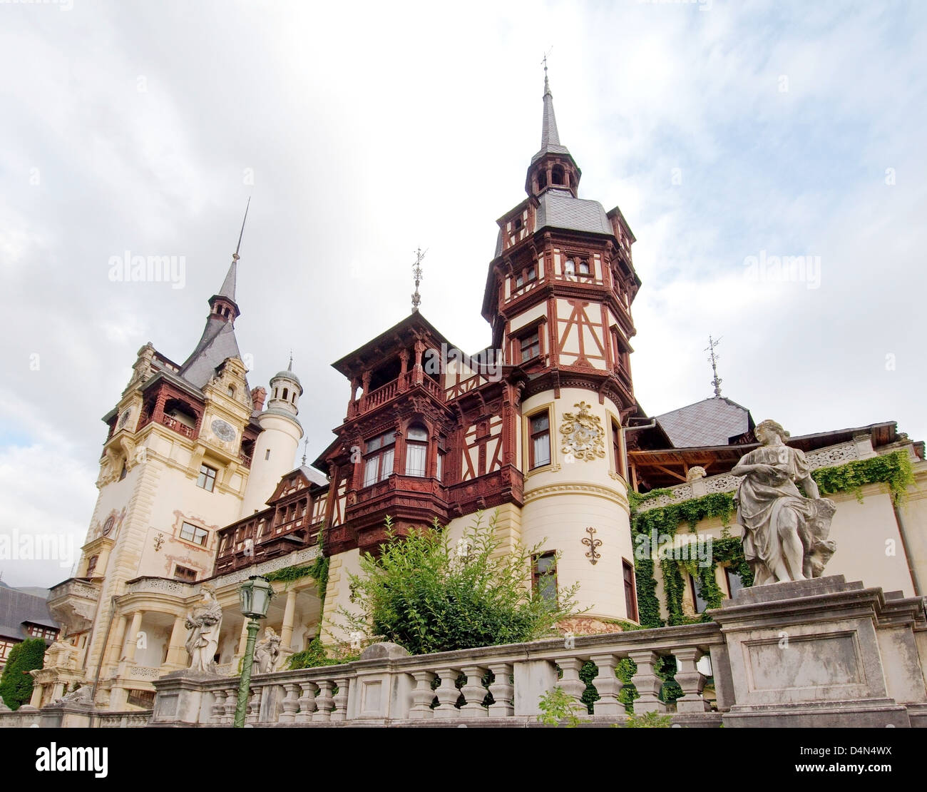 Peles Castle (Castelul Peles), Transylvania, Romania, Europe Stock ...