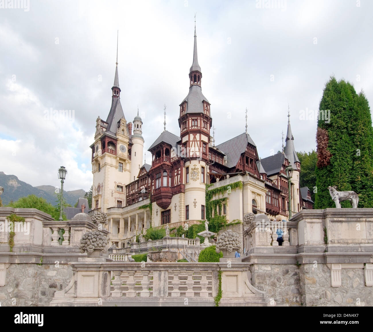 Peles Castle (Castelul Peles), Transylvania, Romania, Europe Stock ...