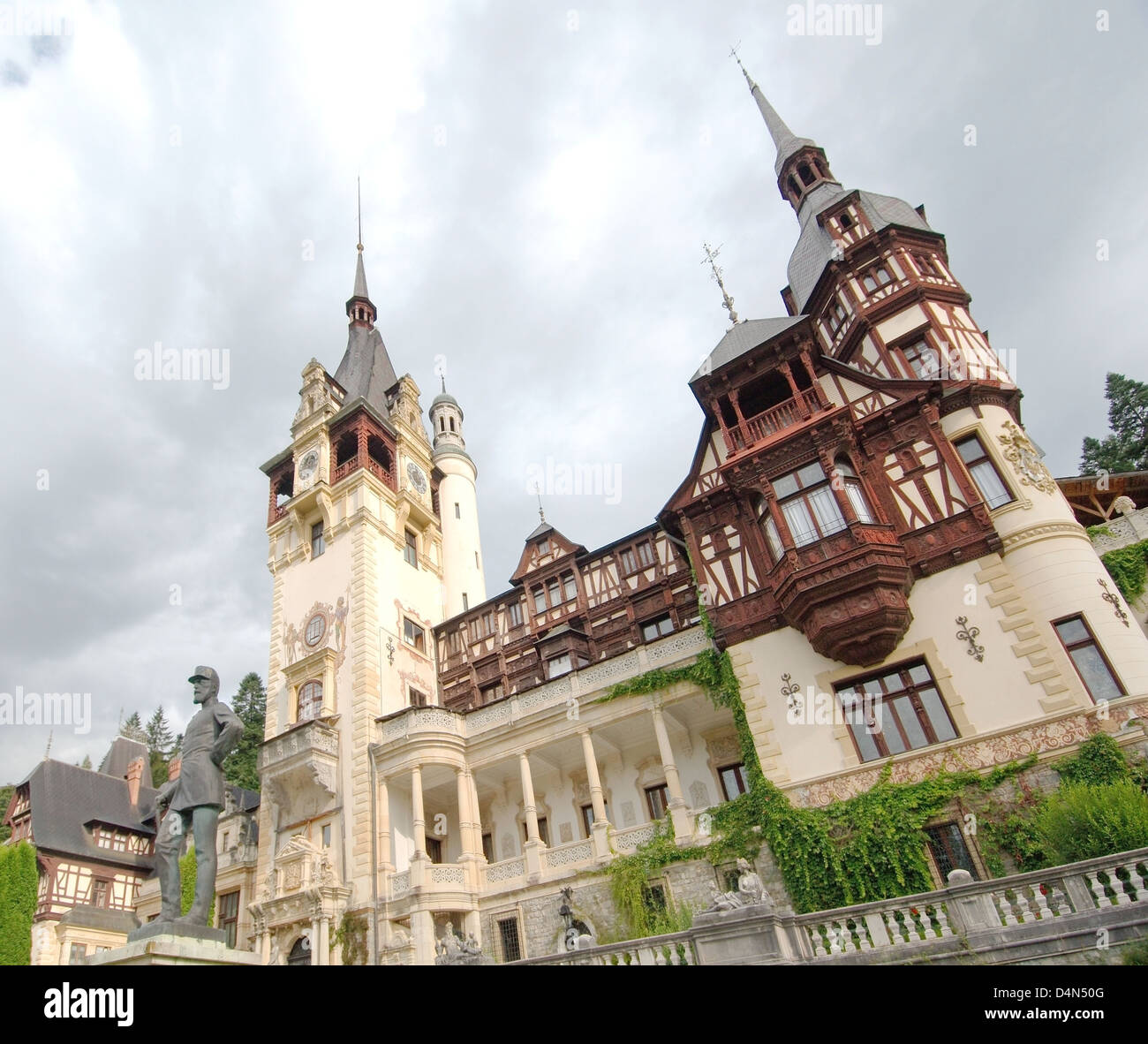 Peles Castle (Castelul Peles), Transylvania, Romania, Europe Stock ...