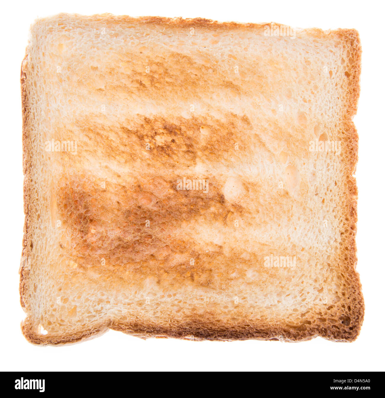 Toast isolated on white background Stock Photo - Alamy