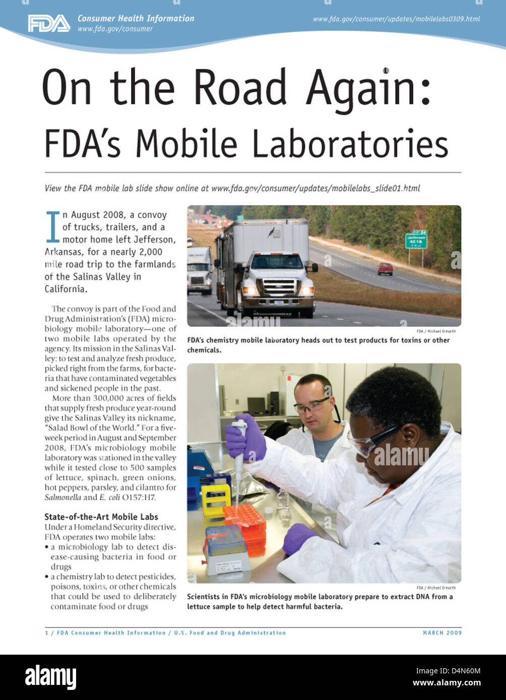 The FDA uses mobile laboratories to quickly test for harmful bacteria ...