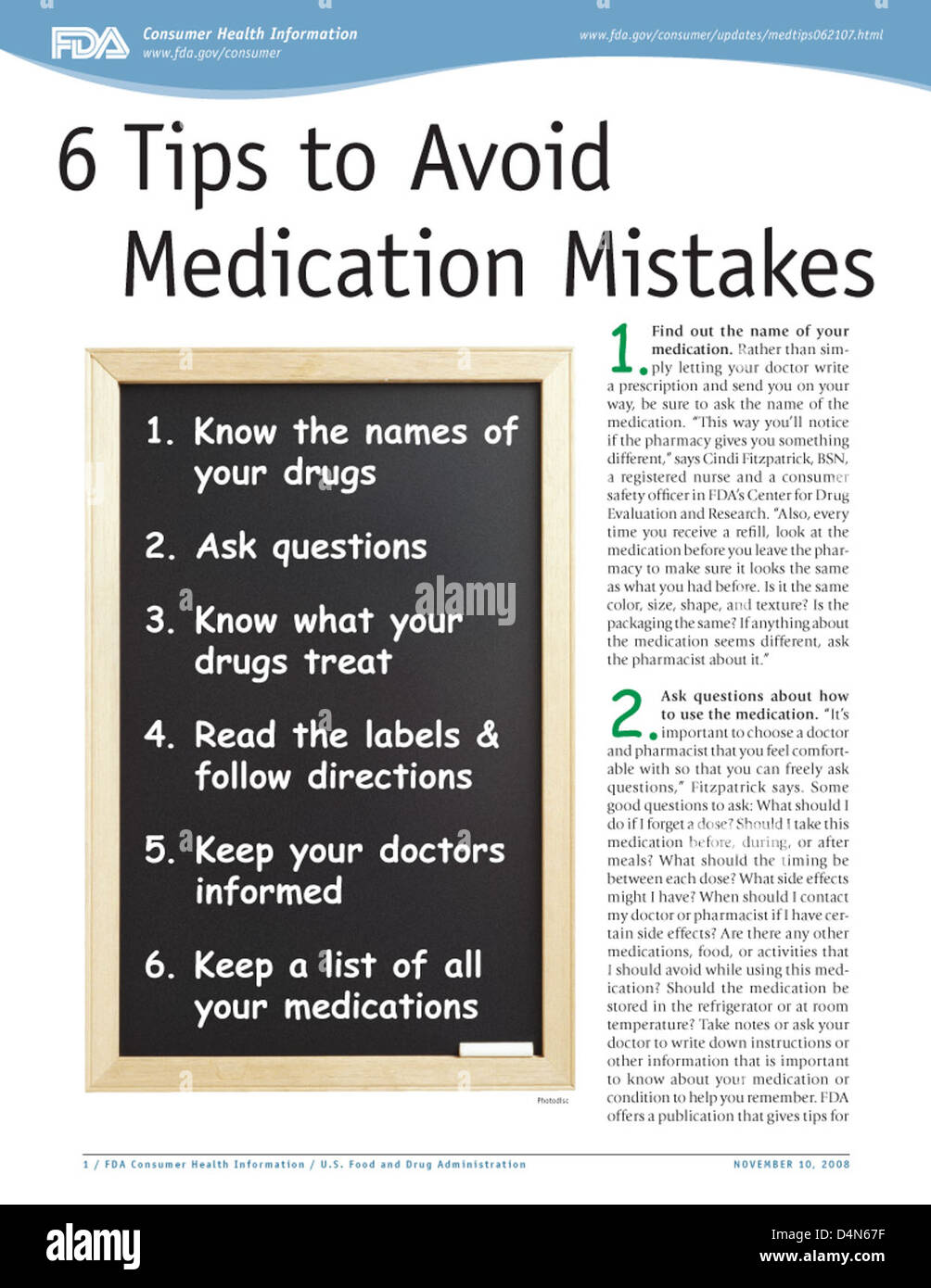 This guide offers six practical tips to avoid medication errors and ...
