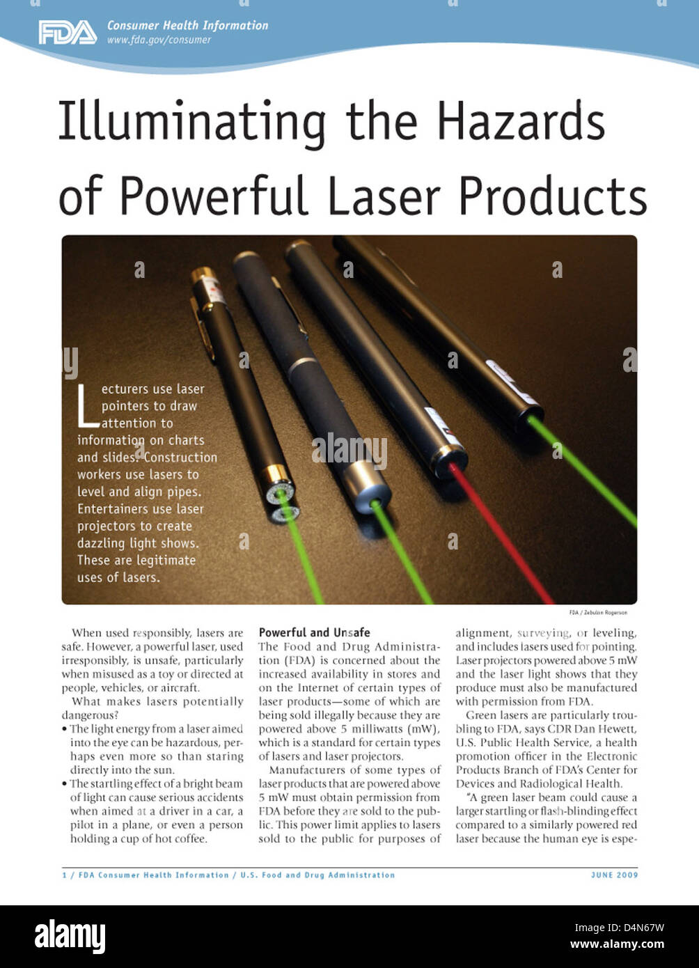 Powerful laser pointers, especially high-powered green and red lasers ...
