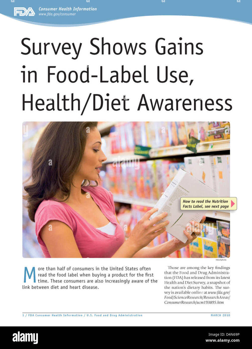 A recent survey conducted by the Center for Food Safety and Applied ...