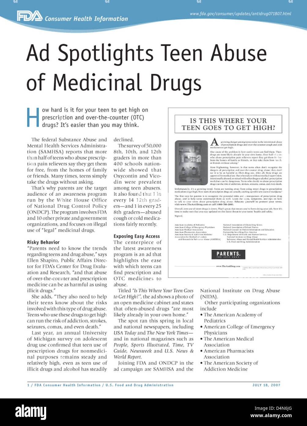 Prescription drug ad hi-res stock photography and images - Alamy