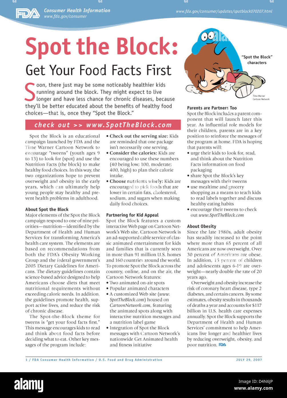 The 'Spot the Block' program encourages consumers to understand food ...