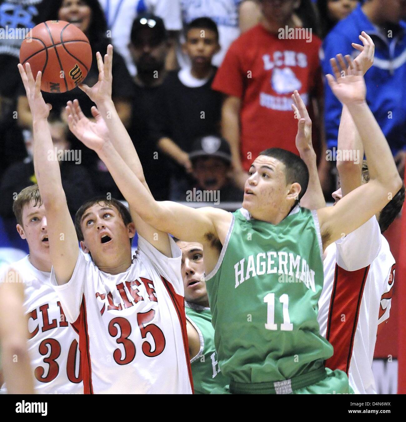 March 16, 2013 - Albuquerque, NM, U.S. - Cliff's #35 Colton Clark pulls ...