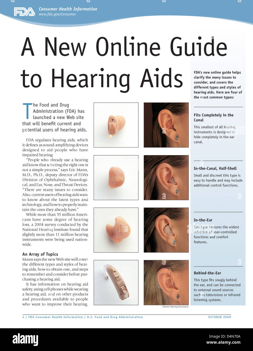 The FDA has introduced an online guide for Personal Sound Amplification ...