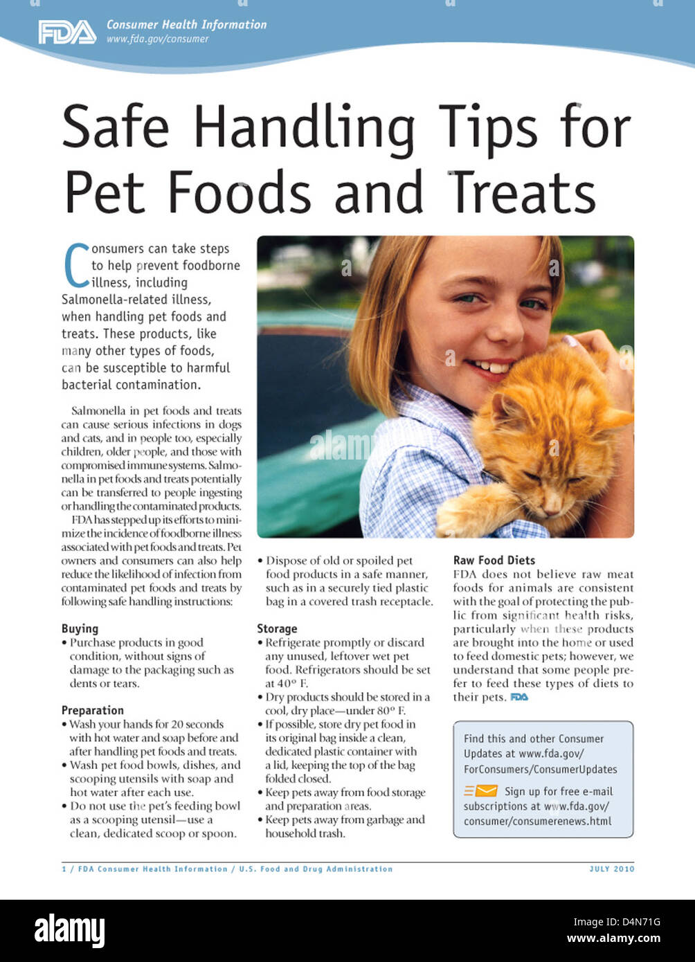 Proper handling of pet foods and treats is crucial in preventing ...
