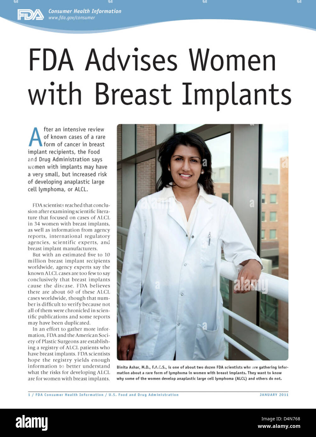 The FDA has provided guidance for women with implants, offering advice ...