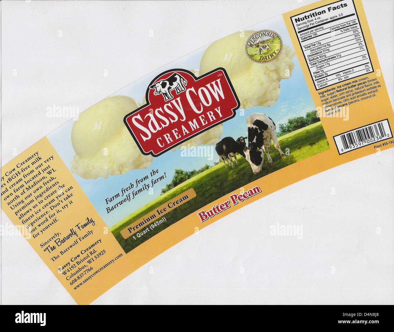 Sassy Cow Creamery has recalled a specific batch of ice cream due to ...