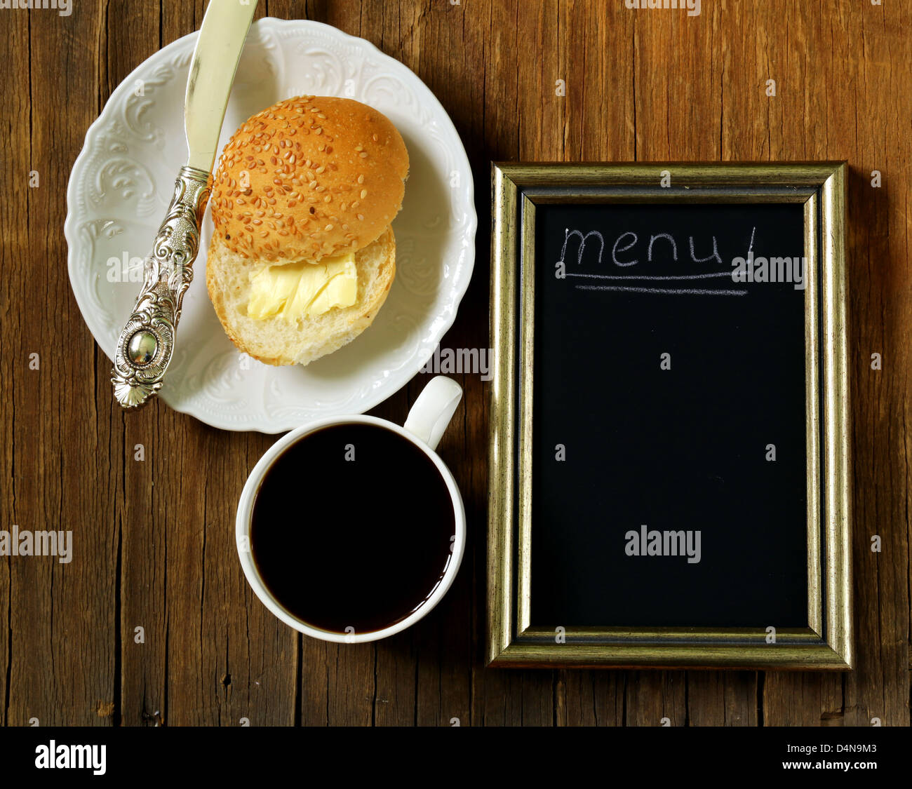 Coffee break menu board hi-res stock photography and images - Alamy