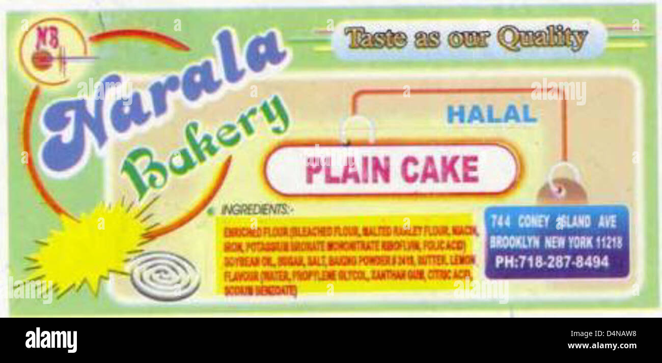 Narala Bakery has recalled cakes due to the presence of undeclared ...