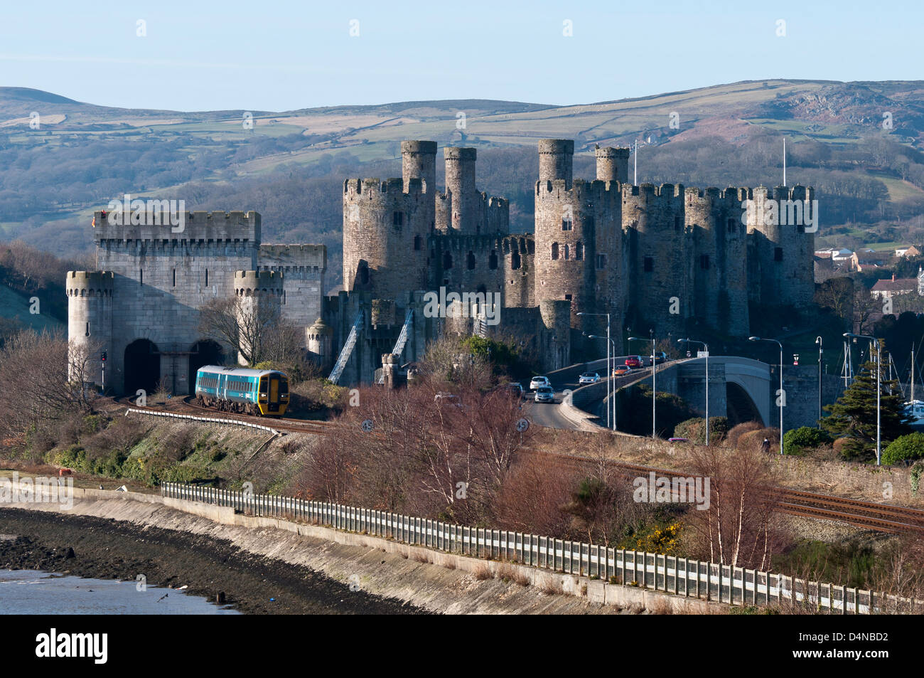 Conwy Castle in North Wales UK Stock Photo - Alamy