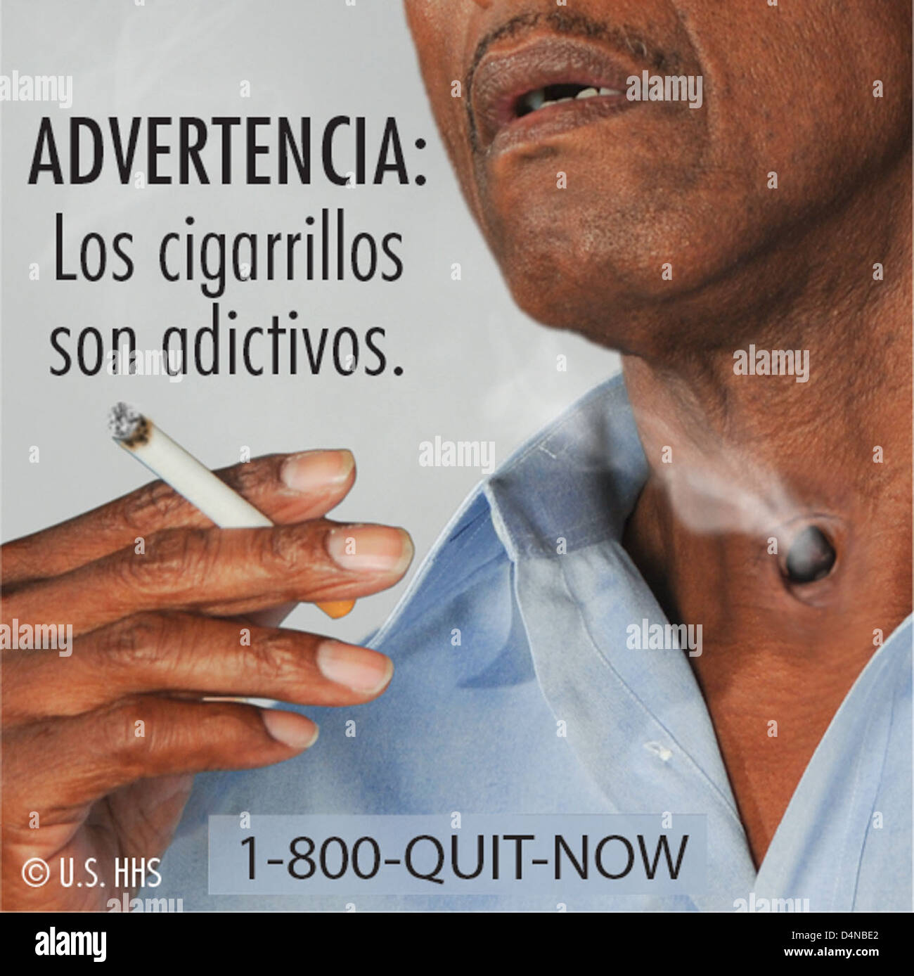 Cigarette Health Warning Images - (En Español Stock Photo - Alamy
