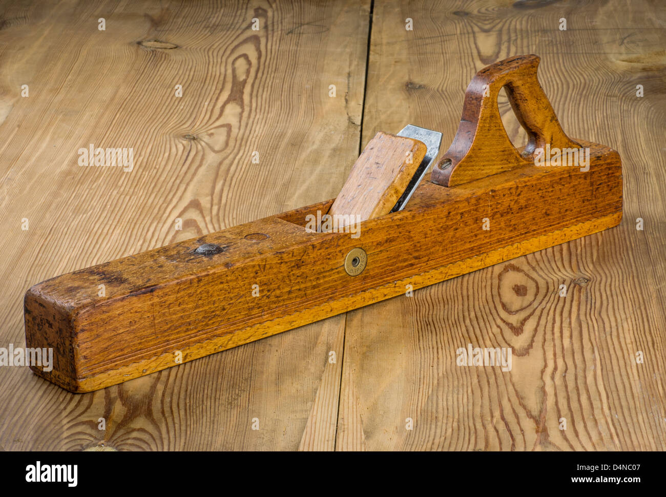 Old jointer plane Stock Photo - Alamy