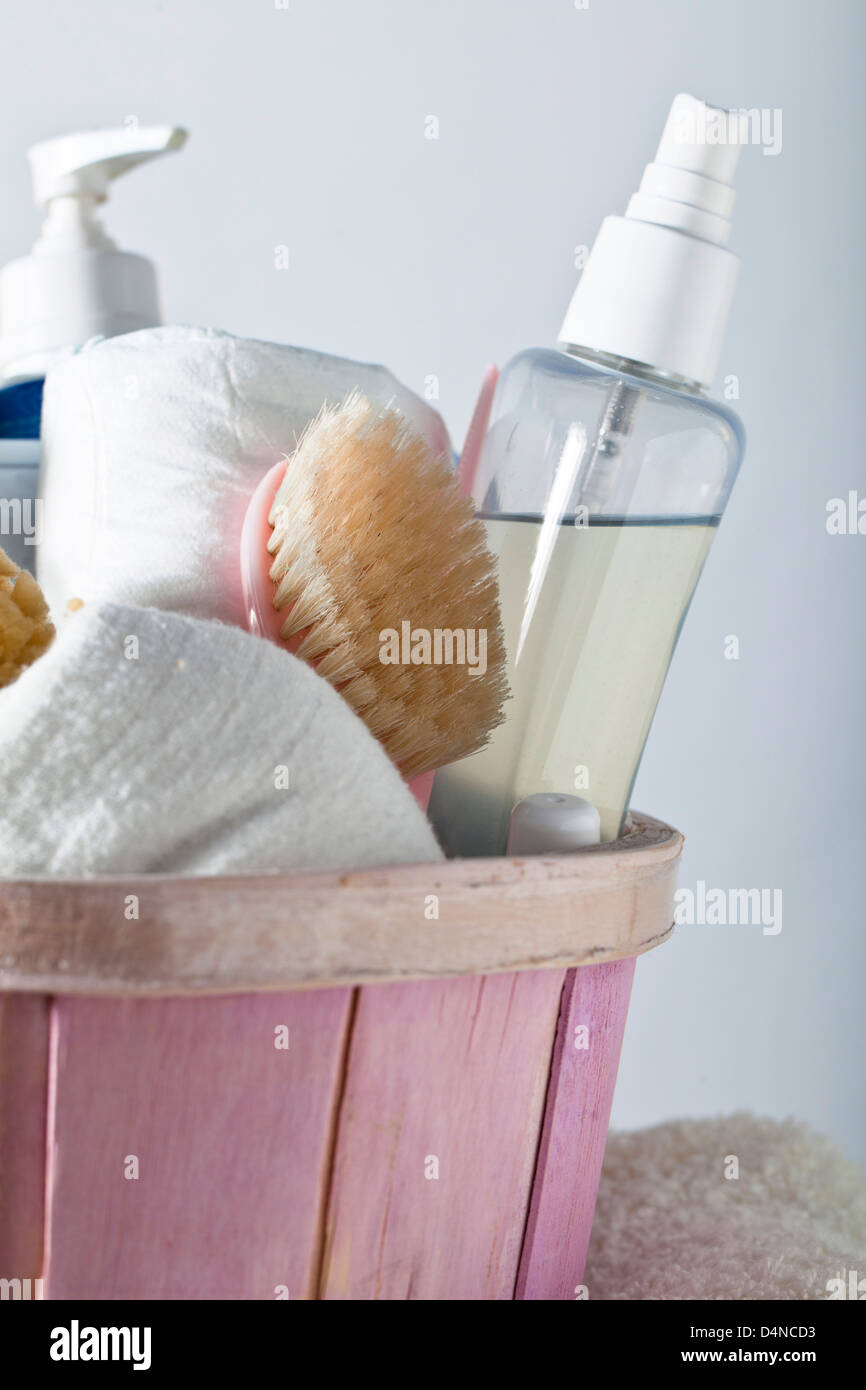 Baby care objects Stock Photo - Alamy