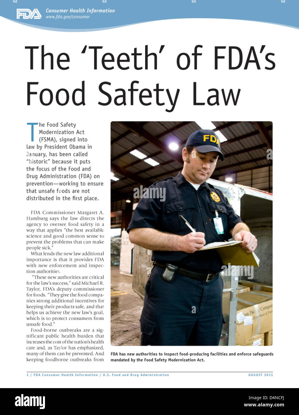 The FDA's Food Safety Modernization Act (FSMA) introduces more ...