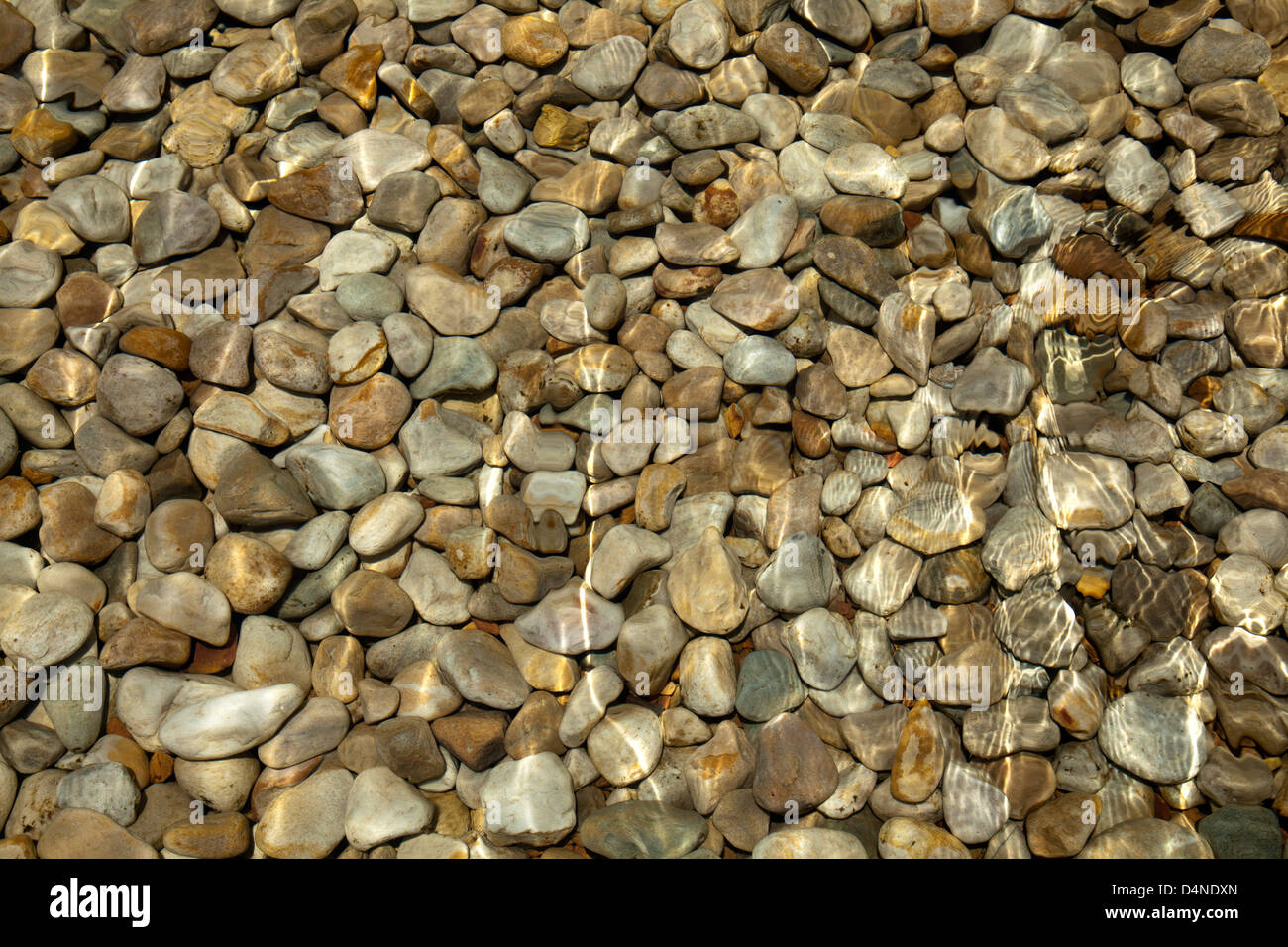 Pebbles in water Stock Photo - Alamy