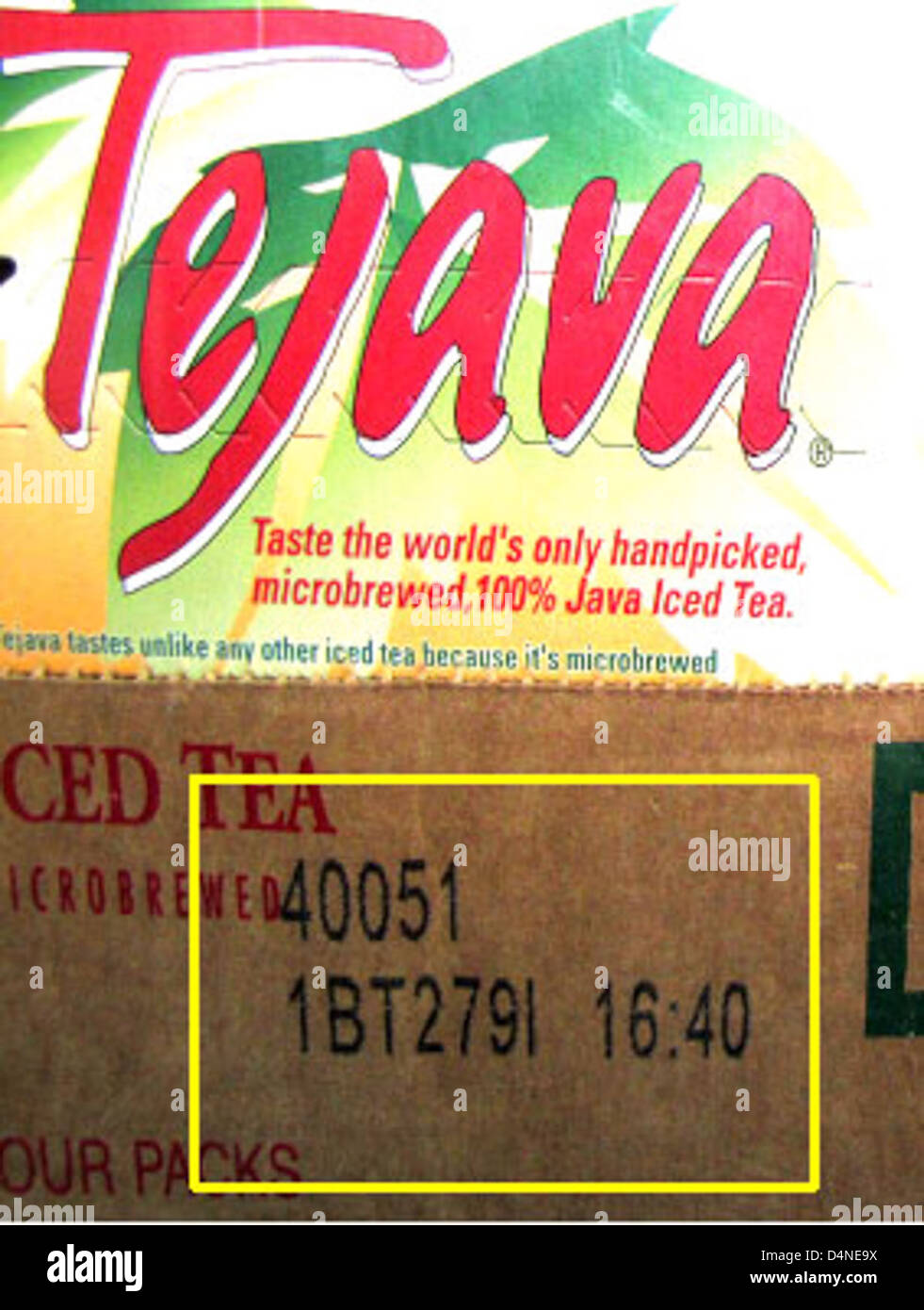 RECALLED - Iced Tea Stock Photo - Alamy