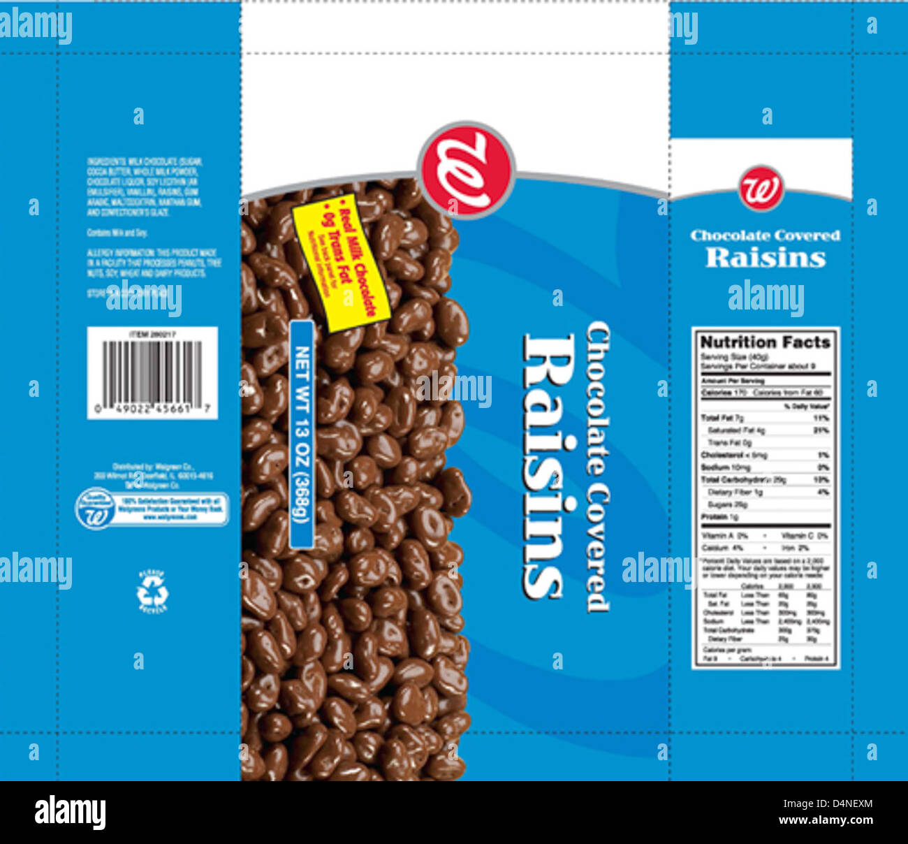 Walgreens Co. has recalled chocolate-covered raisins due to potential ...