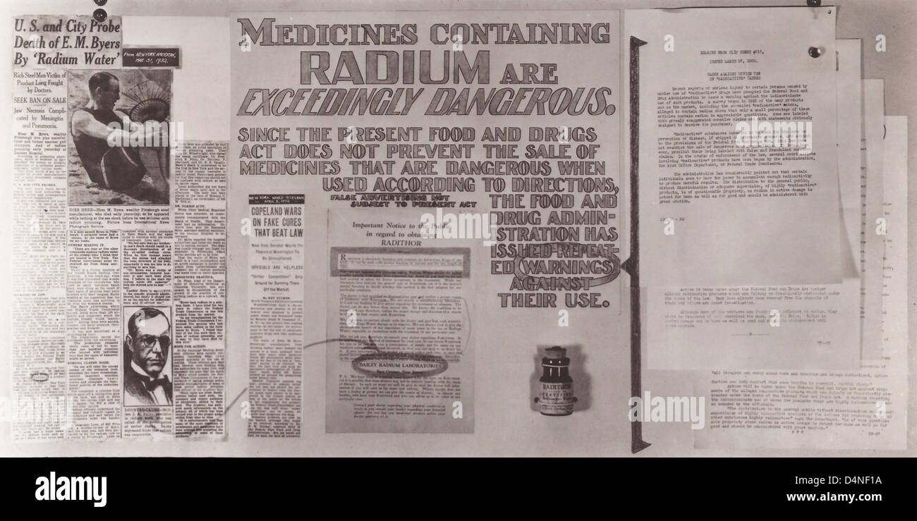 The Chamber of Horrors exhibit highlights radium-based products ...