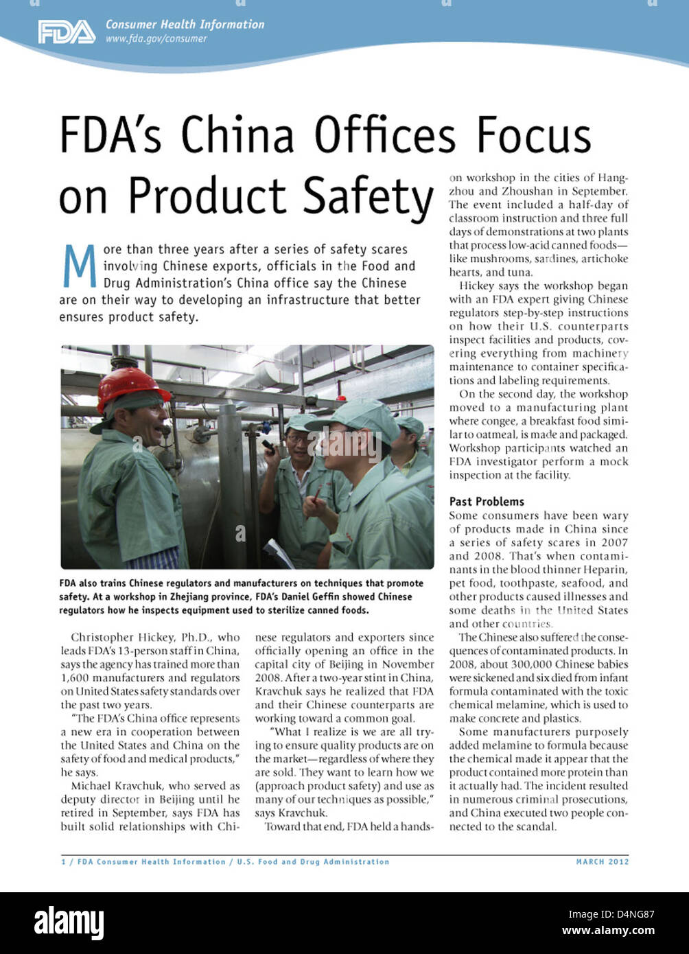The FDA’s China offices focus on ensuring product safety for imported ...