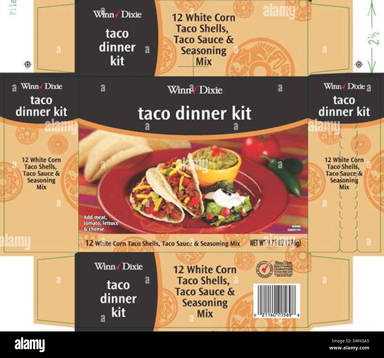 Taco dinner kits sold at Food Lion, Hannaford, Kroger, and Winn-Dixie ...