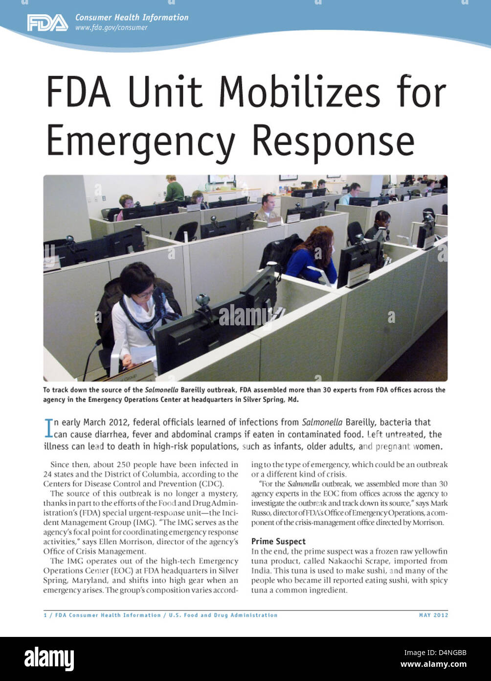 FDA Unit Mobilizes for Emergency Response Stock Photo - Alamy