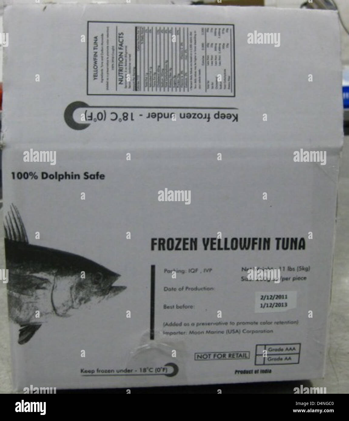 Moon Fishery (India) Pvt. Ltd has recalled Yellowfin Tuna Strips due to ...