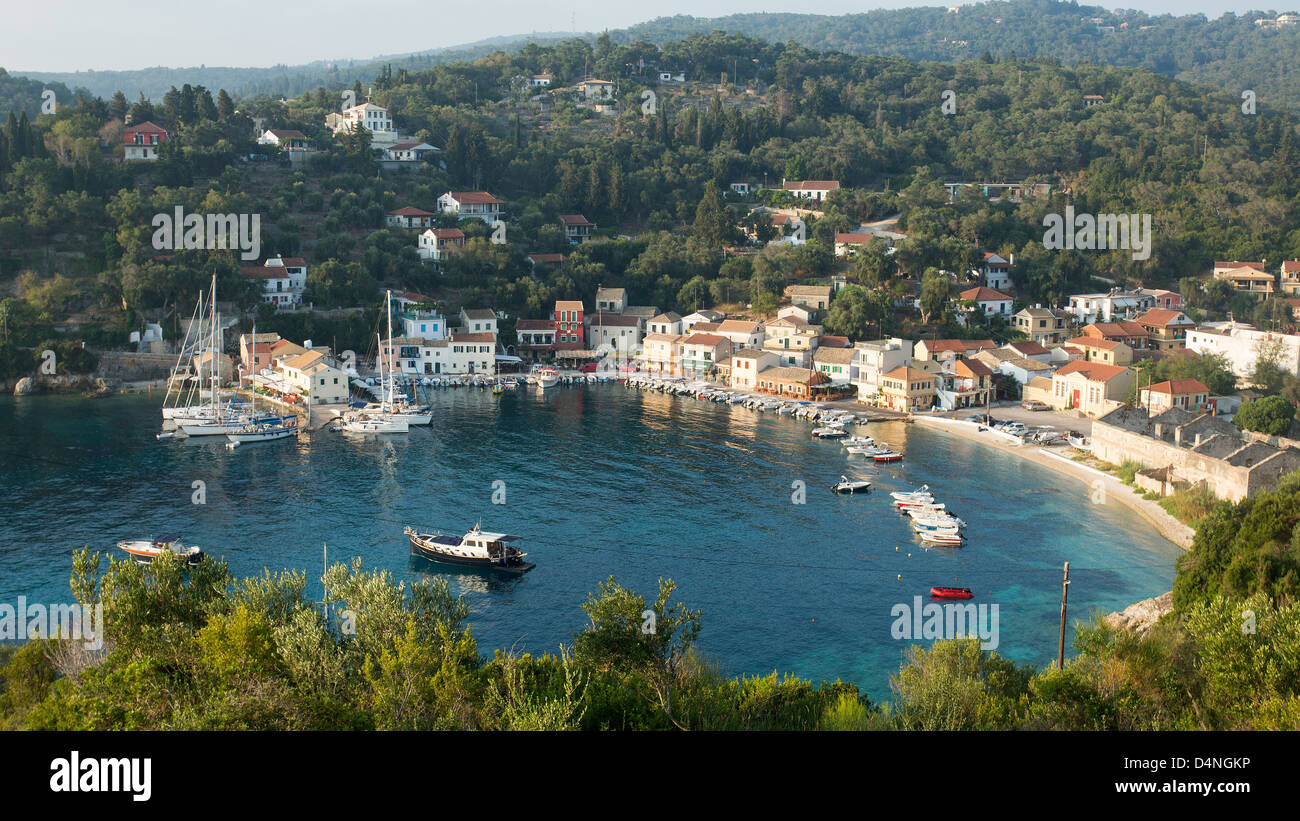 View of Loggos bay, Paxos, Greece Stock Photo - Alamy